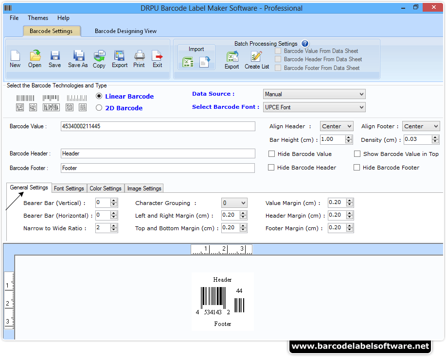 Barcode Label Software – Professional generates linear and 2D barcode ...