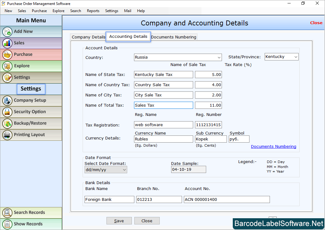 Purchase Order Software track financial transaction details of any ...